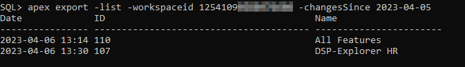 Exporting Apex Applications Using Sqlcl