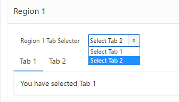 Dynamic Selection of Tabs and Region Display Selectors in APEX